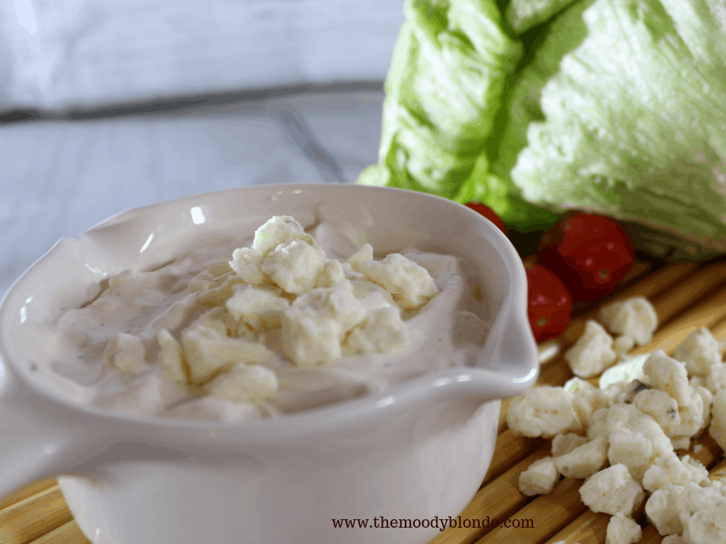 Creamy Blue Cheese Salad Dressing and Dip ~ The Moody Blonde