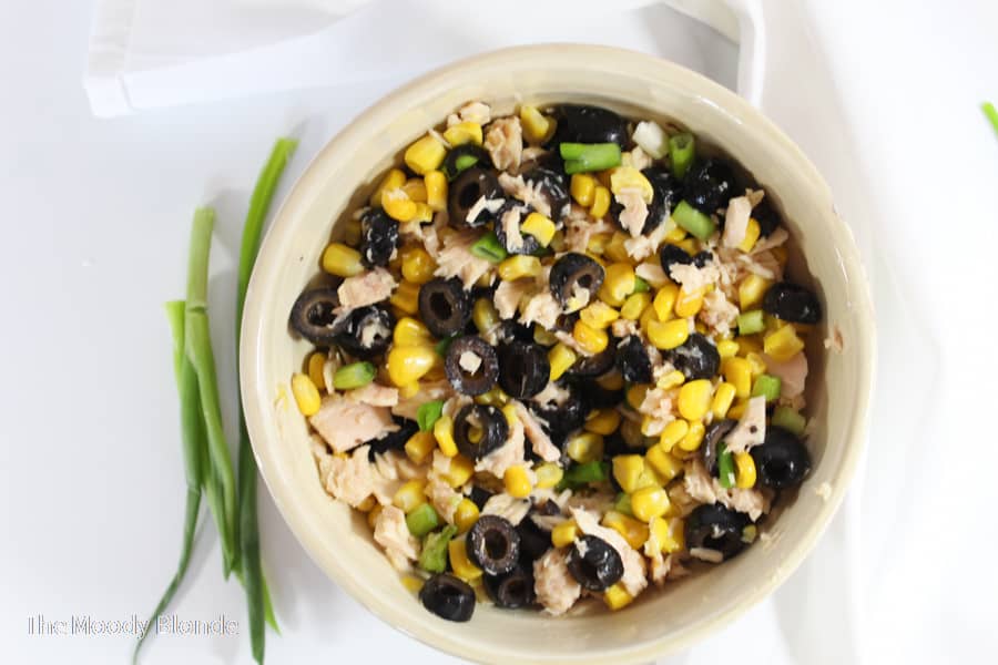 Easy Corn Tuna Salad ~ The Moody Blonde